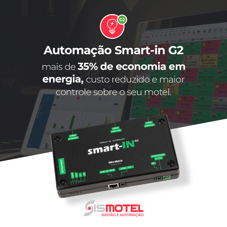 NOVO Smart-in G2 | Sismotel - Sistema para Motel