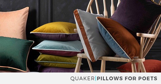 Pillows for Poets by Quaker Decor