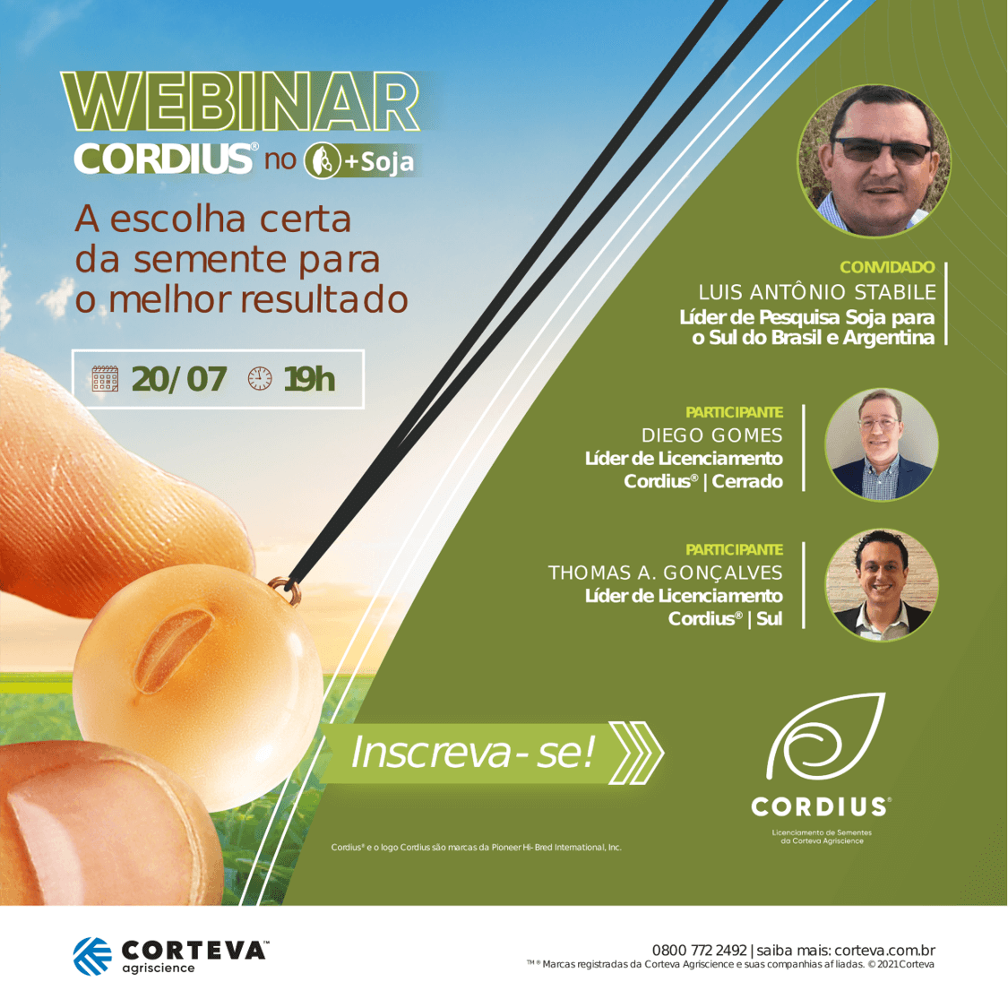 Webinar Cordius no Mais Soja