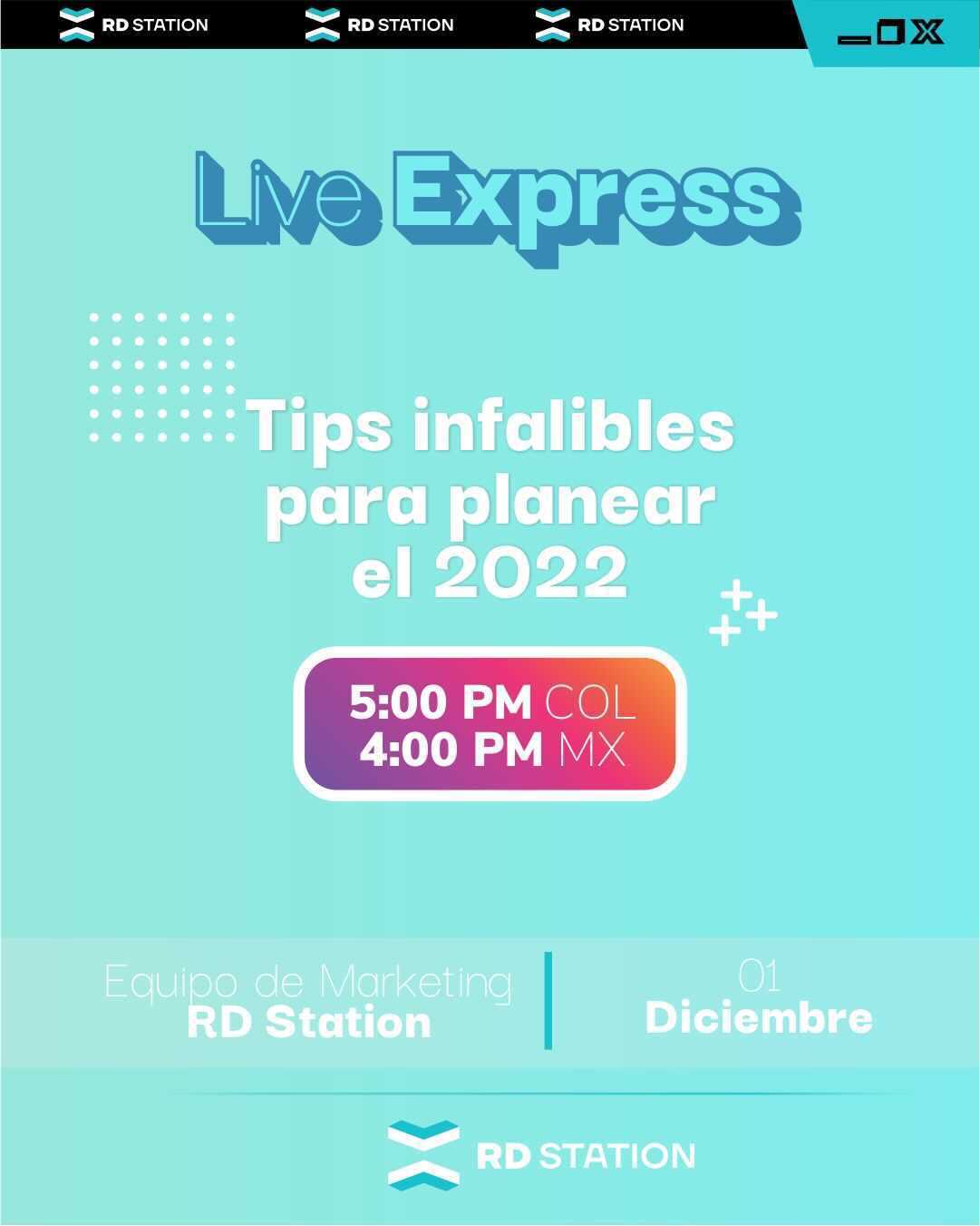 [Live Express] Equipo de Marketing RD Station - Instagram
