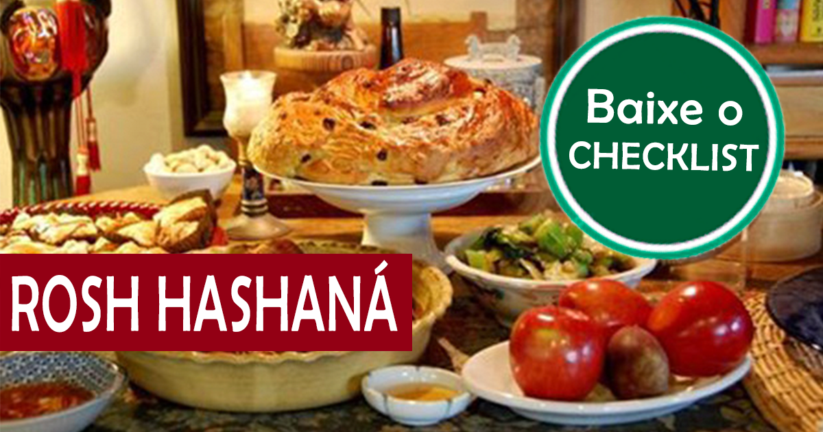 Checklist para o sêder da Noite de Rosh Hashaná, o Ano Novo Judaico