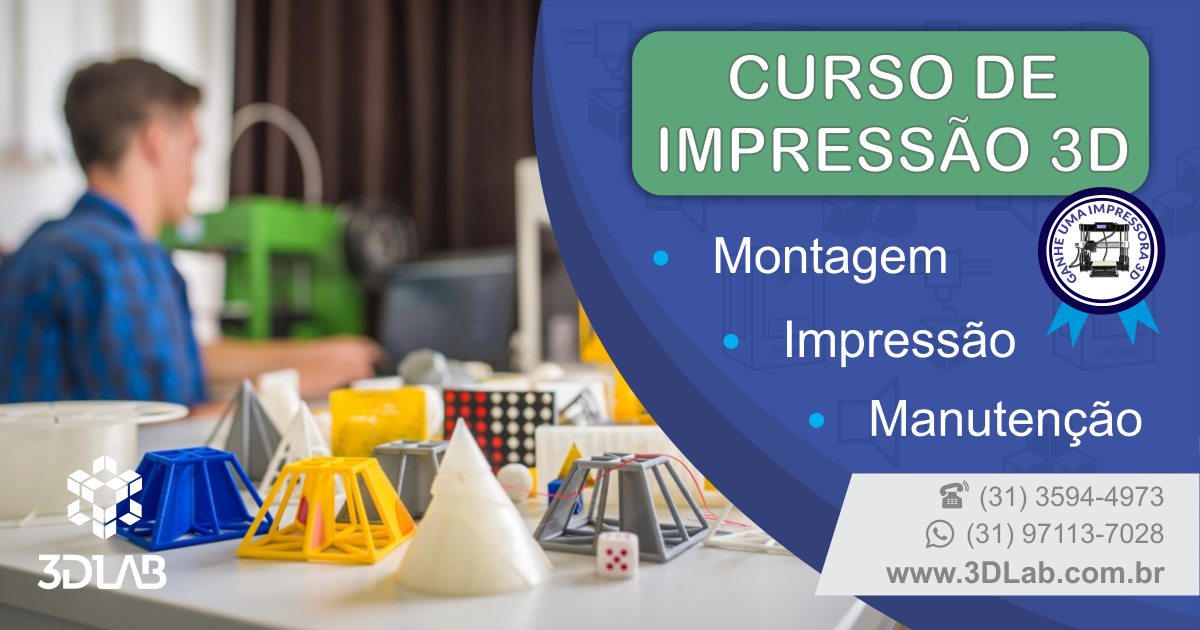 Curso de Impressão 3D online - 3D Lab